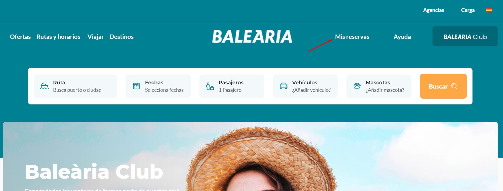 Autogestión de tu reserva de ferry – Baleària