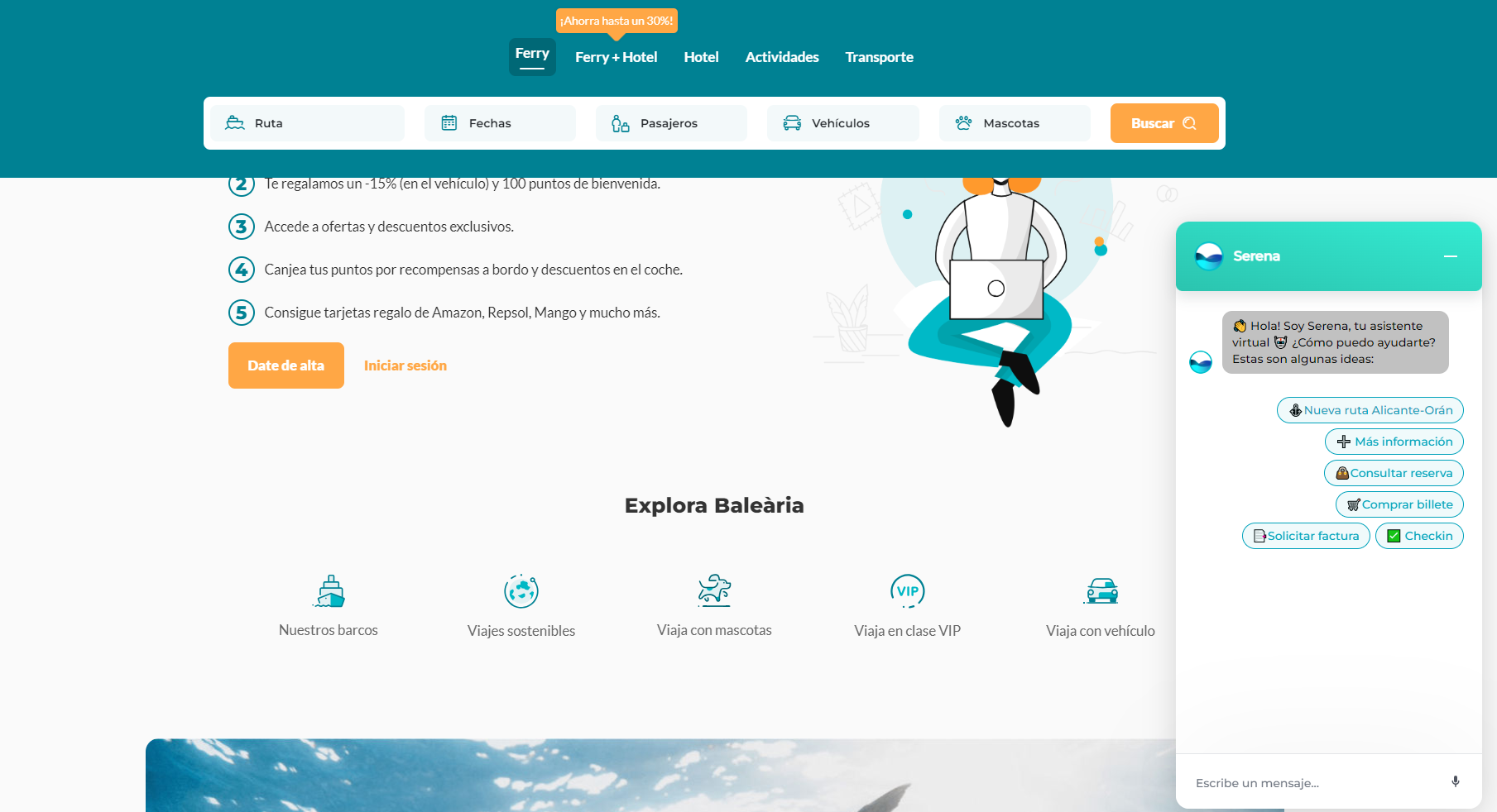 Canali di assistenza clienti – Baleària